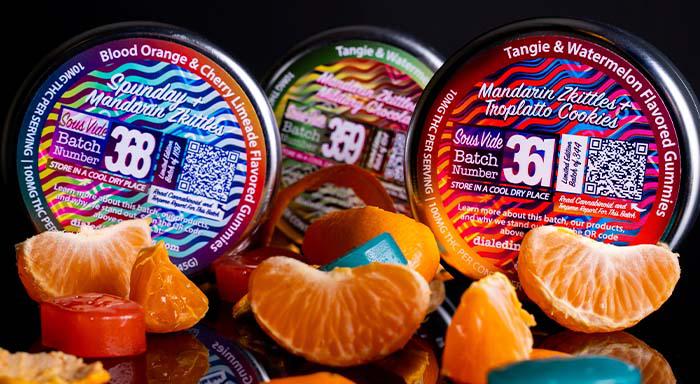 DIALED IN - DIALED IN - PAPAYA CAKE - ROSIN GUMMIES - 100MG