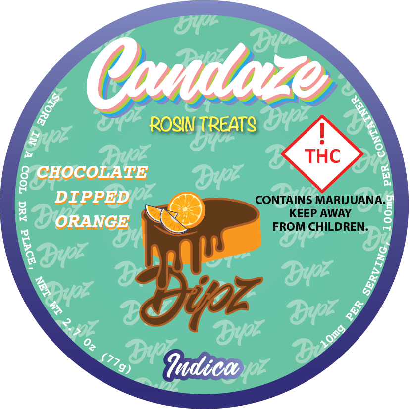 CANDAZE - CANDAZE - CHOCOLATE ORANGE DIPZ (H) - ROSIN GUMMIES - 100MG